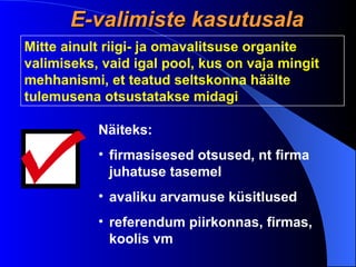 E-valimised (Valdo Praust) | PPT