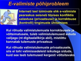 E-valimised (Valdo Praust) | PPT