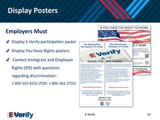 ‘E-Verify – Ensure your new hires are Authorized to Work’ DHS 2020 | PPT