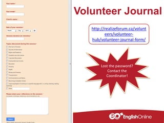 E volunteer program | PPT