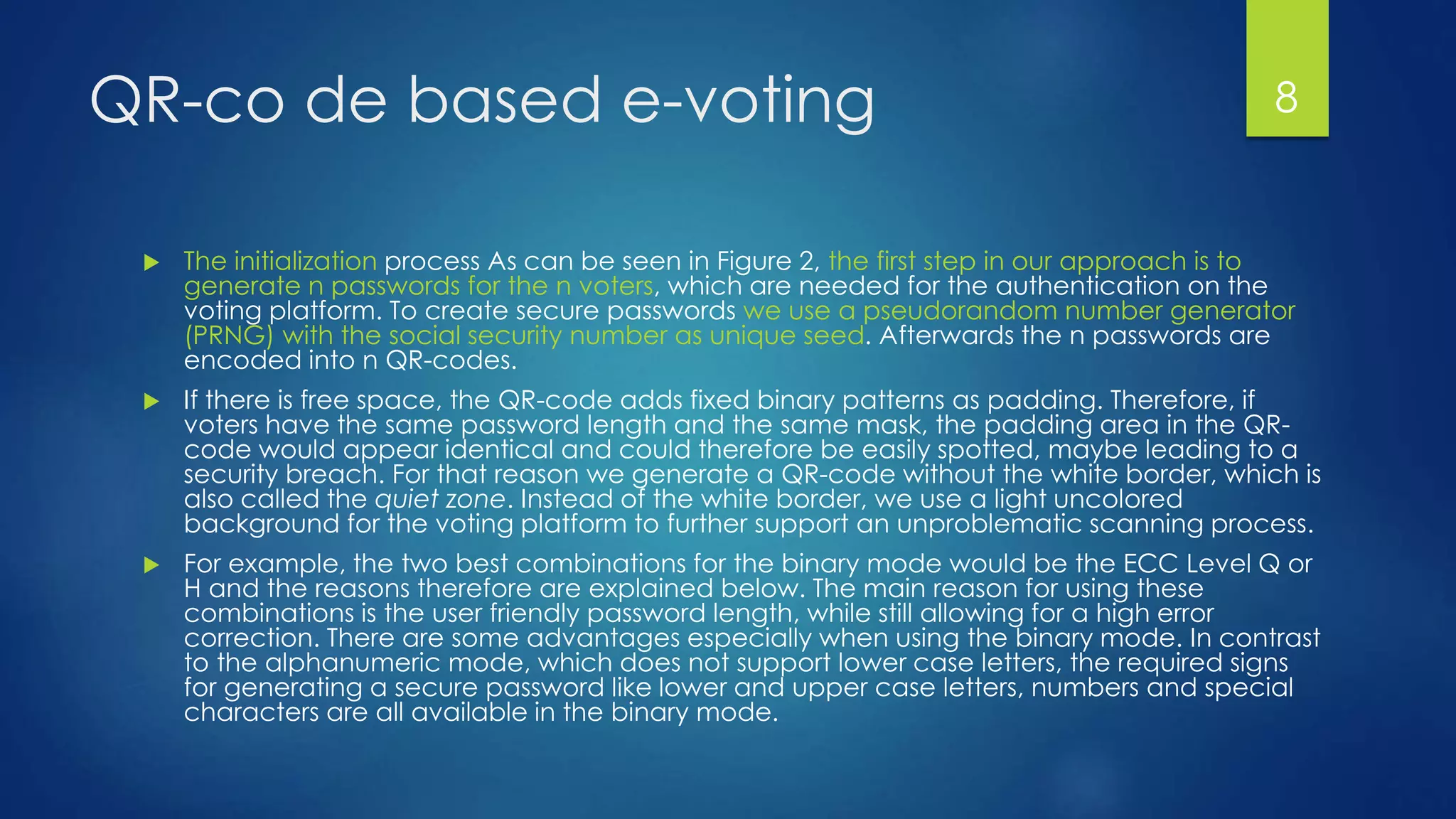 E voting authentication with qr-codes | PPT