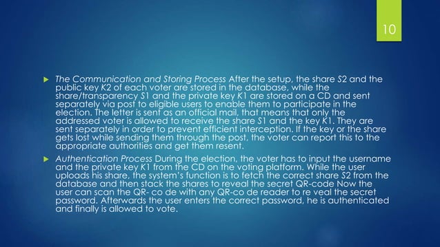 E voting authentication with qr-codes | PPT