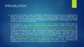 E voting authentication with qr-codes | PPT