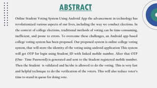 ONLINE Student E-Voting System using php and mysql .pptx