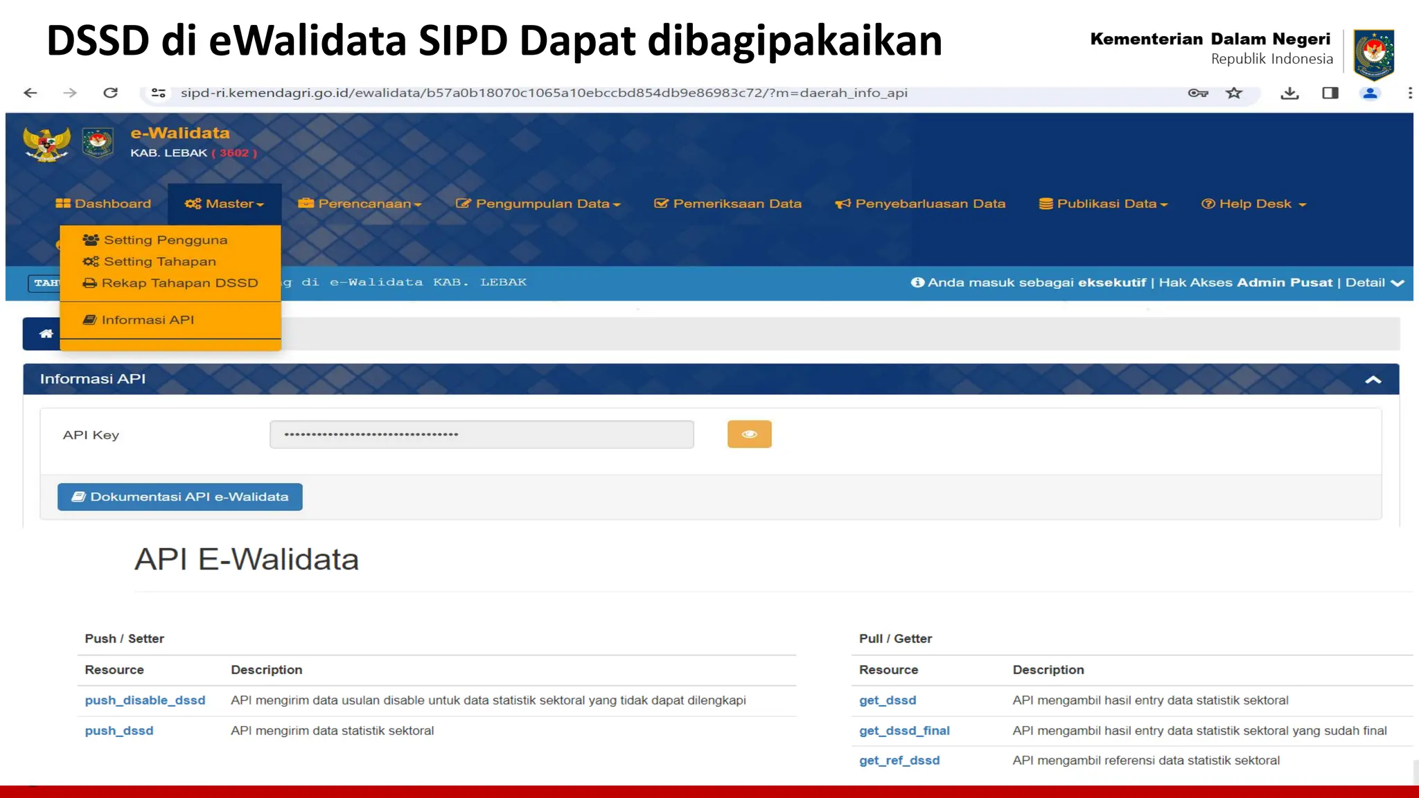 Monitoring dan evaluasi e-Walidata Jawa Tengah | PDF