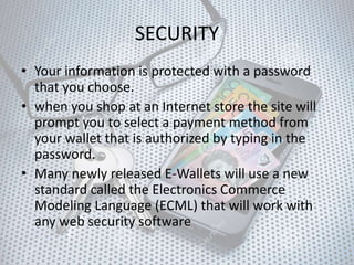E wallet | PPT