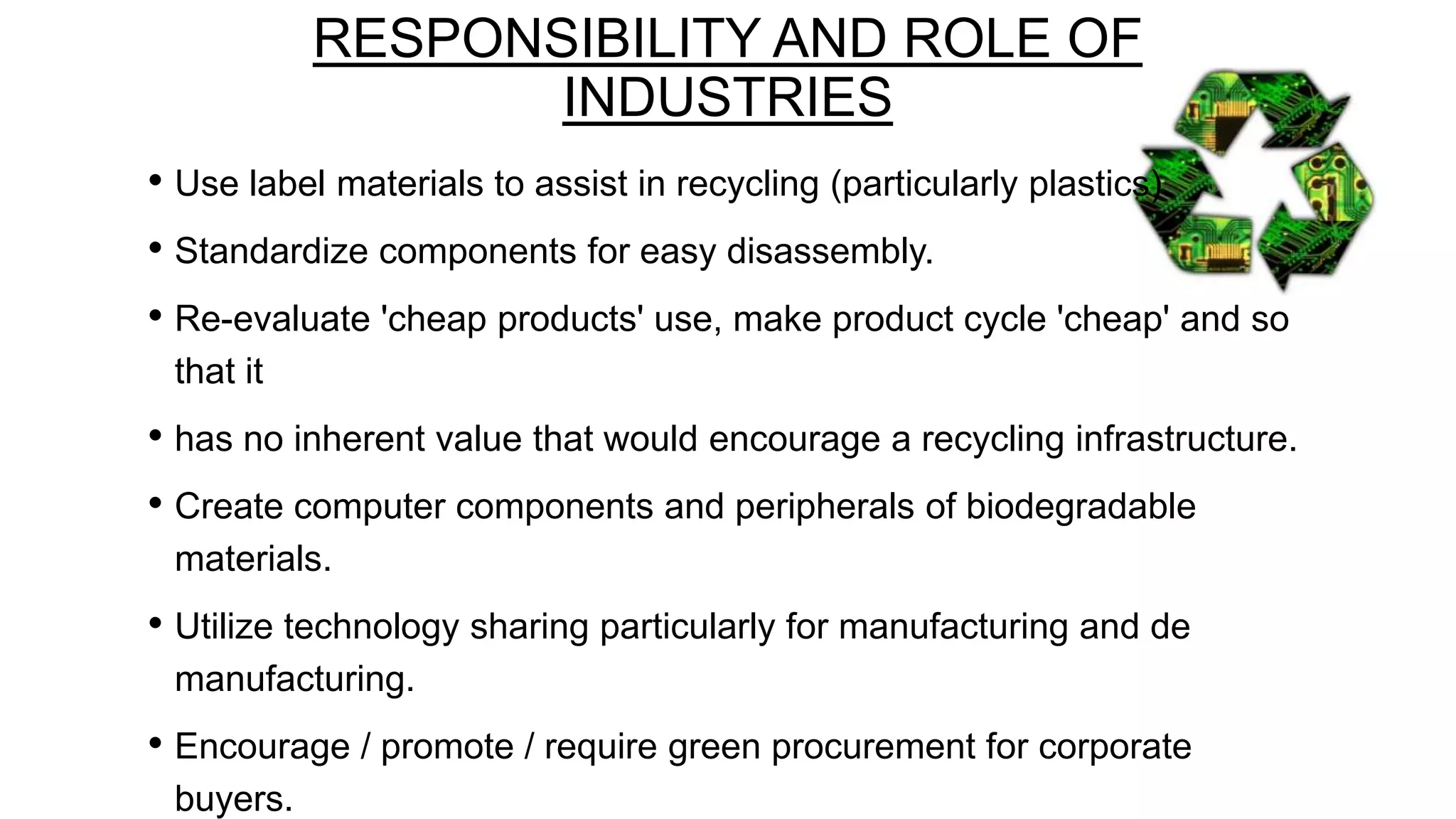 E-Waste | Electronic Waste PPT | PPTX
