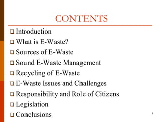 Strategy of E-Waste Management | PPTX