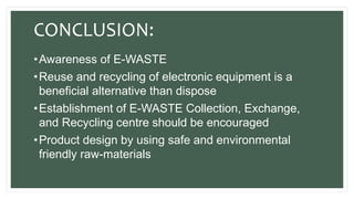 E waste | PPTX