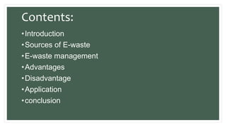 E waste | PPTX