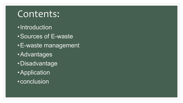 E waste | PPTX