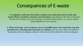 E waste | PPTX | Environmental Services Industry | Industries