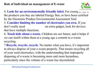 Sustainable E-Waste Management – A Tool for Environmental Protection | PPT