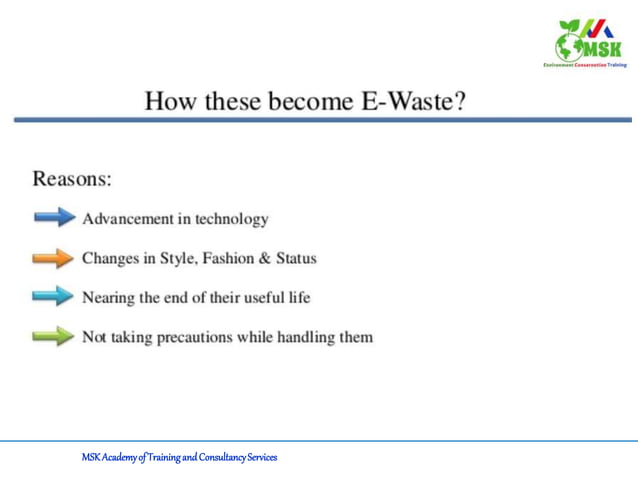 Sustainable E-Waste Management – A Tool for Environmental Protection | PPT