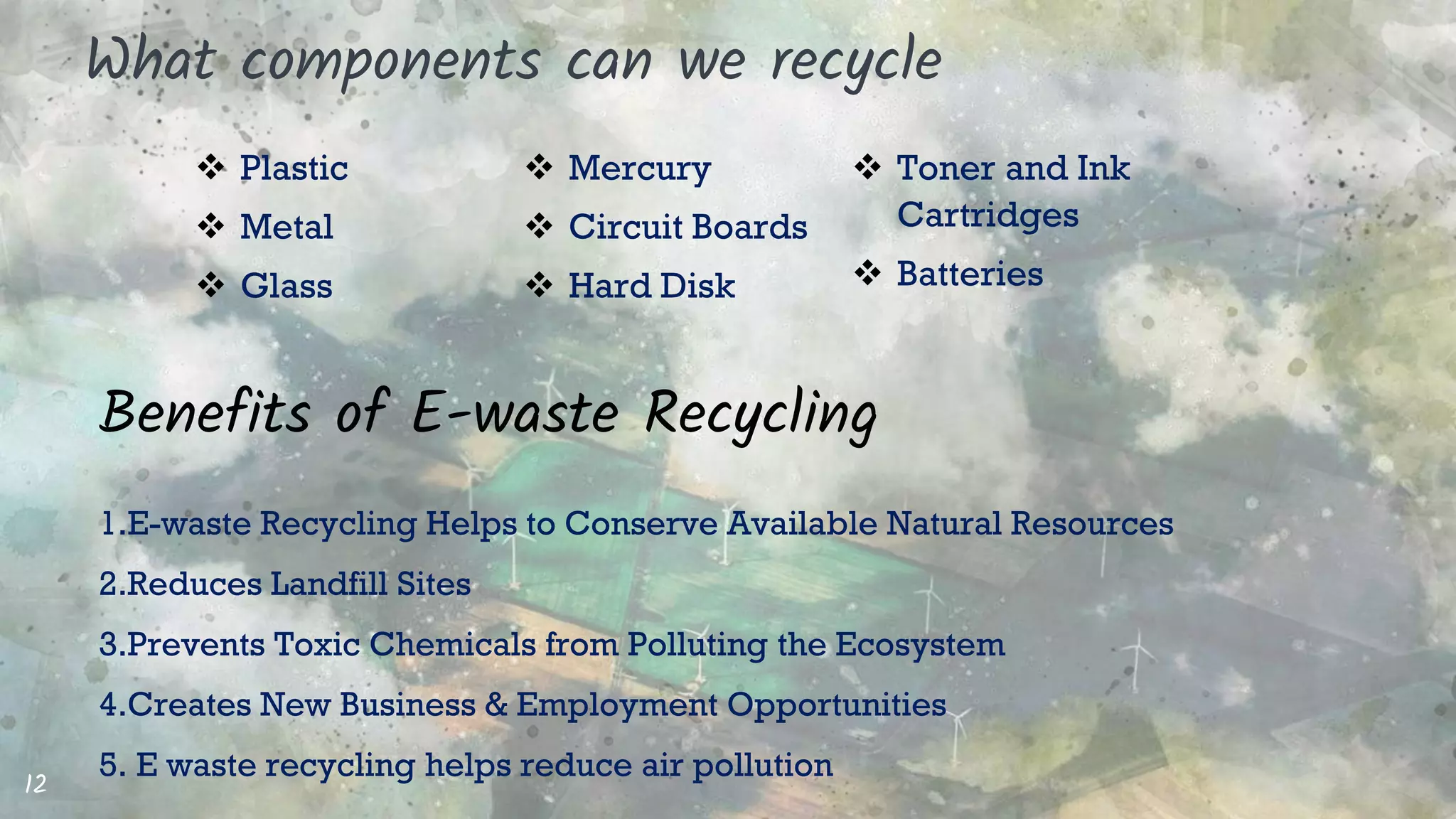 Computer related environmental issues (e-waste) | PPTX