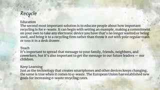 Computer related environmental issues (e-waste) | PPTX