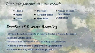Computer related environmental issues (e-waste) | PPTX