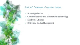 Computer related environmental issues (e-waste) | PPTX