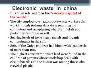 E-Waste | PPTX