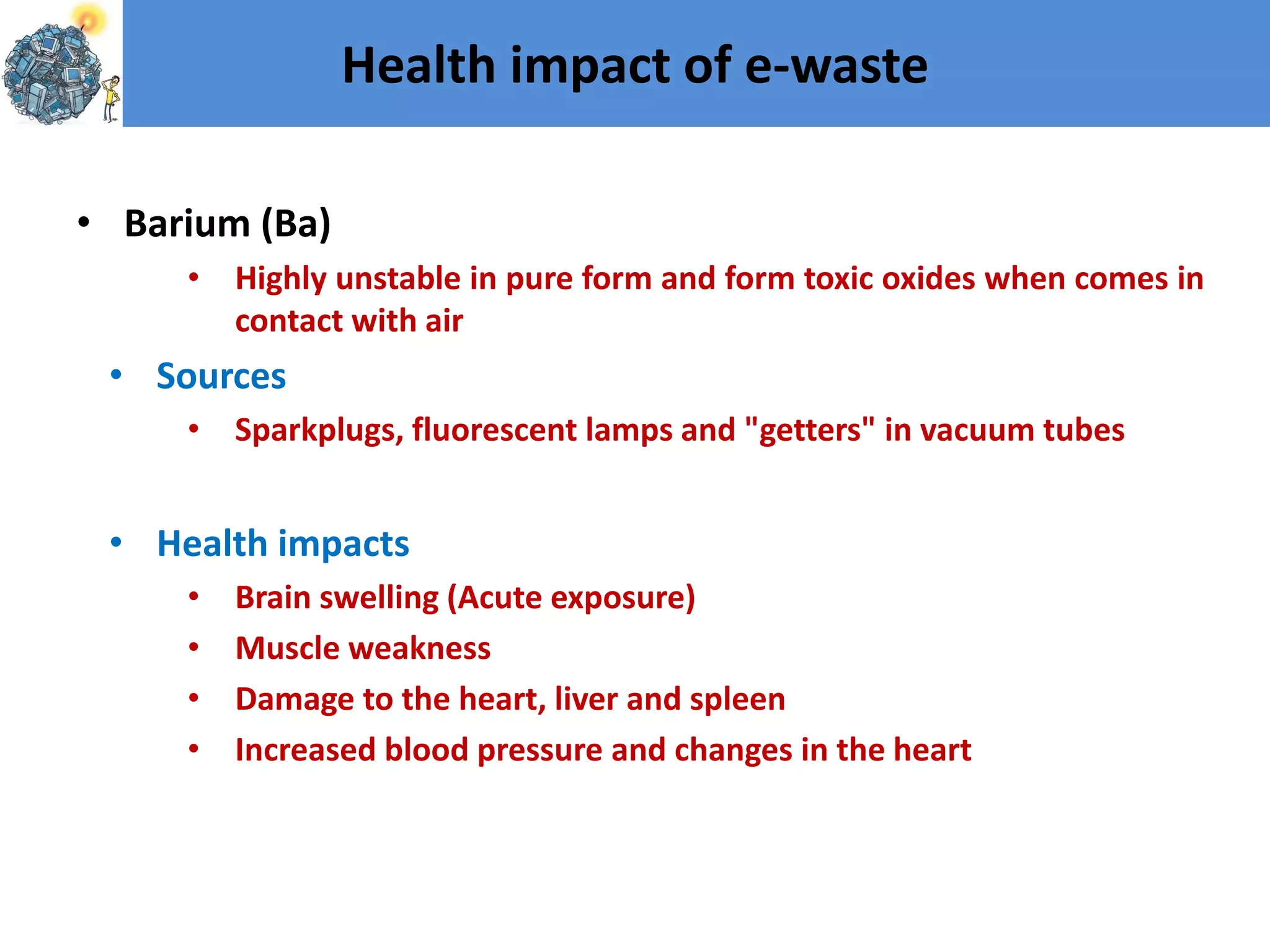 E-Waste: A Hazard to Human Beings and Environment | PPTX