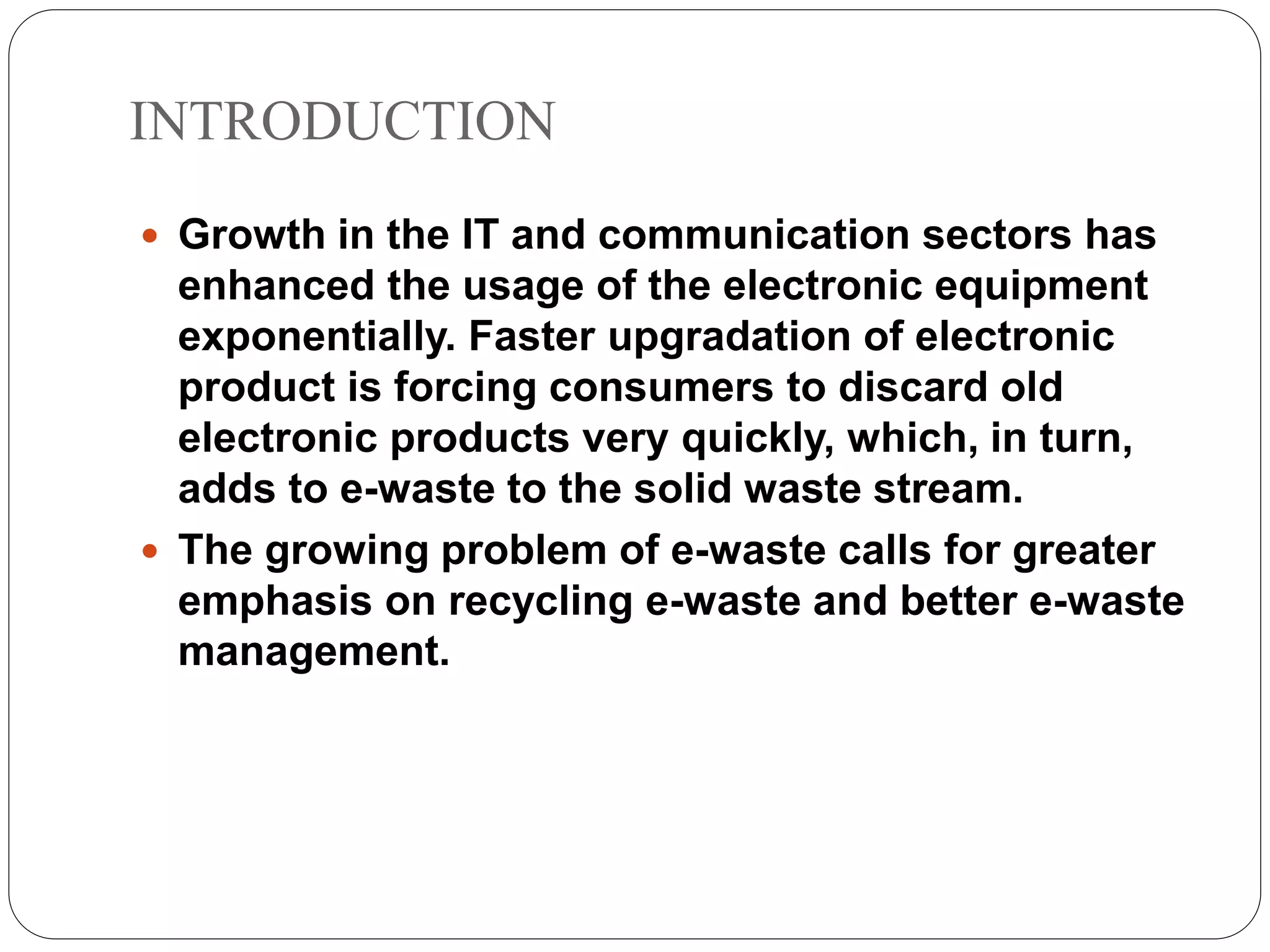 e-WASTE-MANAGEMENT-ppt.pptx | Environmental Services Industry | Industries