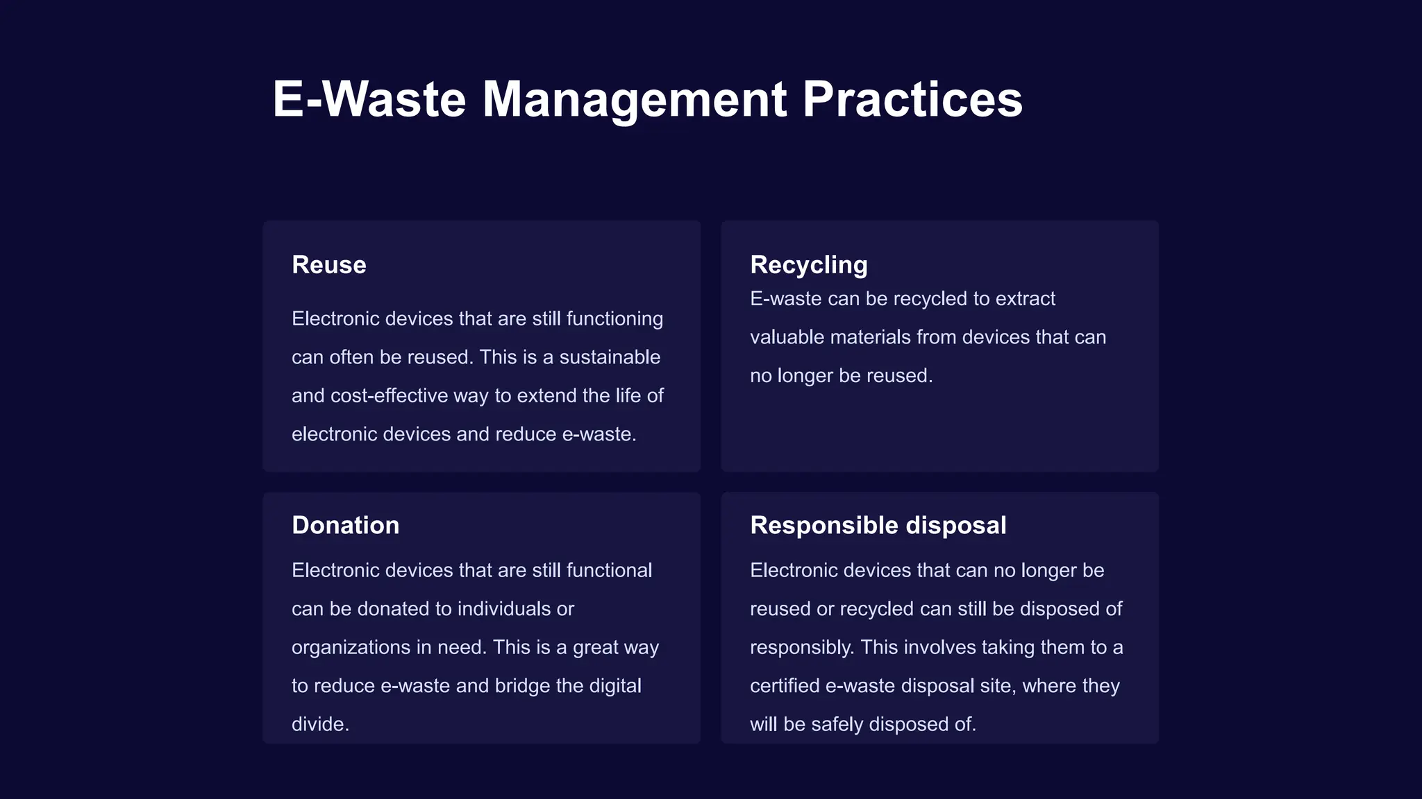 E-Waste-Management [EST].pptx | Environmental Services Industry ...