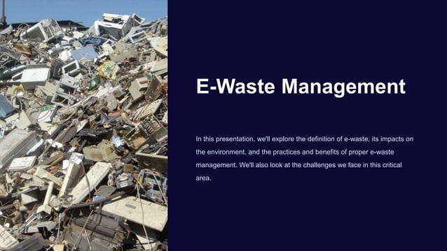 E-Waste-Management [EST].pptx | Environmental Services Industry ...