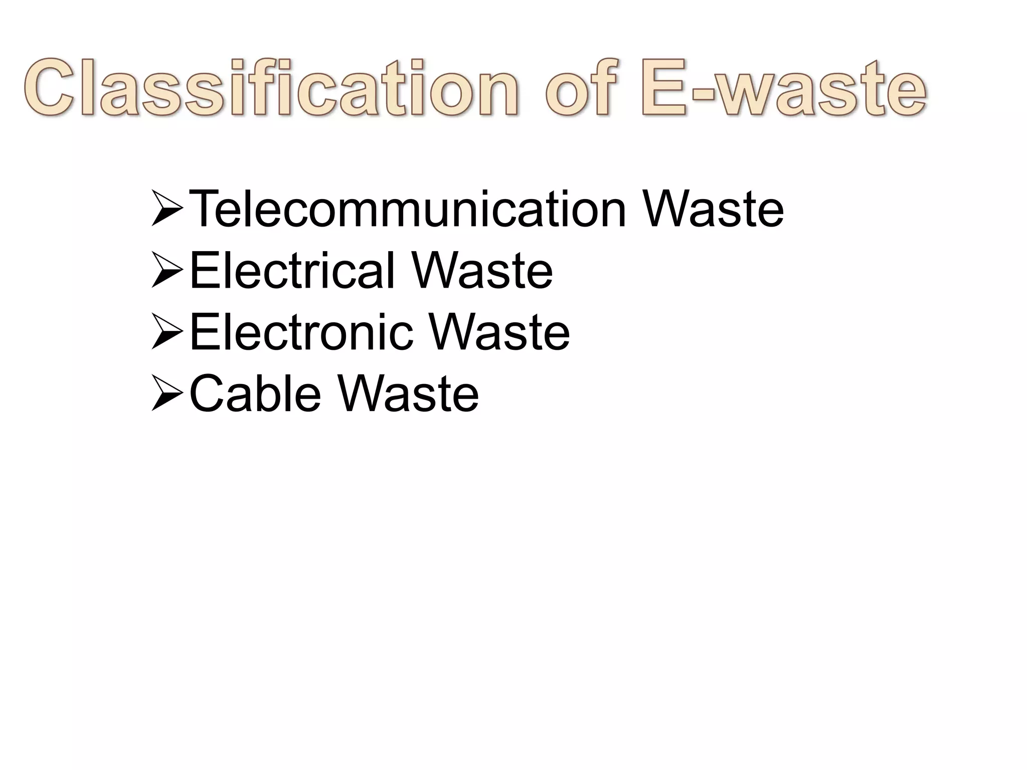 E waste and its impacts | PPTX