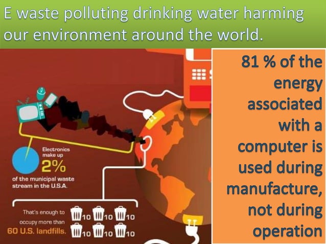 E waste and problem occuring from it | PPT