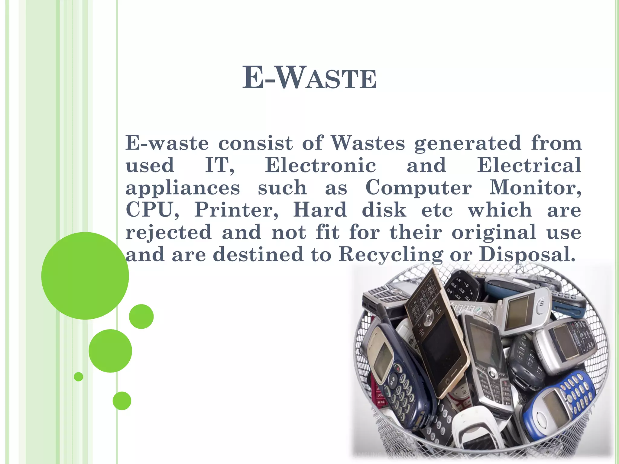 E-Waste - Recycle & Management | PDF