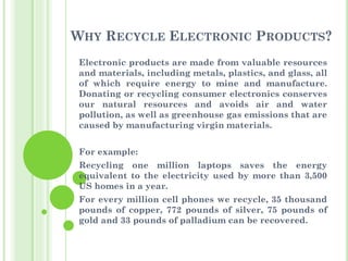 E-Waste - Recycle & Management | PDF