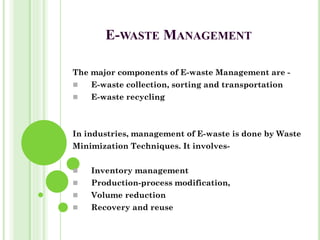 E-Waste - Recycle & Management | PDF