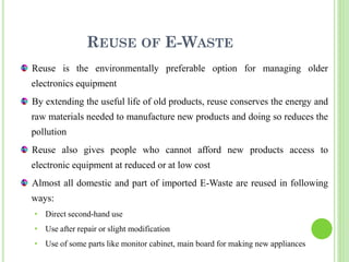 E-Waste - Recycle & Management | PDF