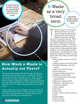 e-waste: what is your role and are gadget makers helping? | PDF