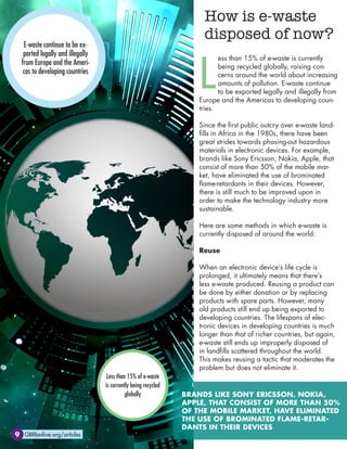 e-waste: what is your role and are gadget makers helping? | PDF