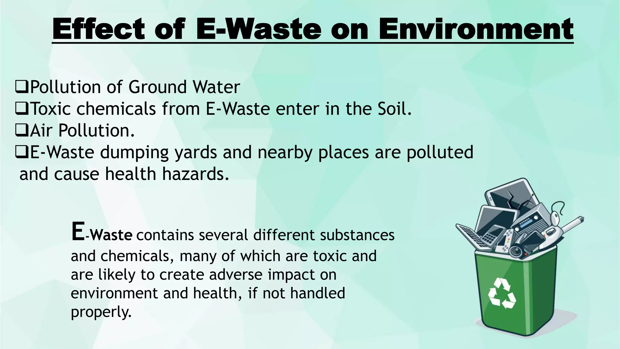 E-WASTE (Aryan Singh) | PPTX
