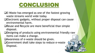 E-WASTE (Aryan Singh) | PPTX