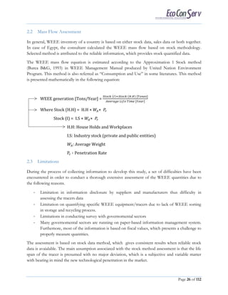 Assessment of WEEE Management in Egypt | PDF