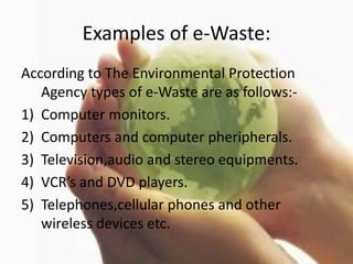 E waste | PPTX