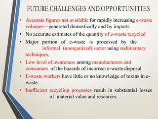 E waste as a problem and its management | PPTX