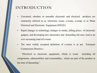 E waste as a problem and its management | PPT