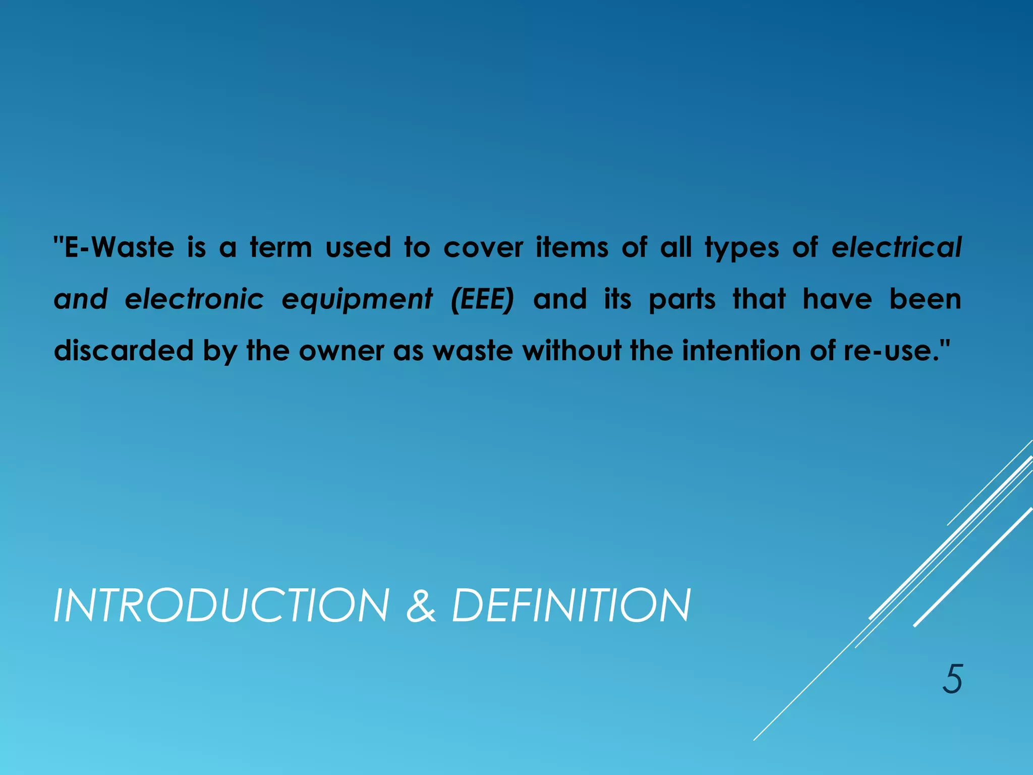 Electronic waste(E-waste) | PPT