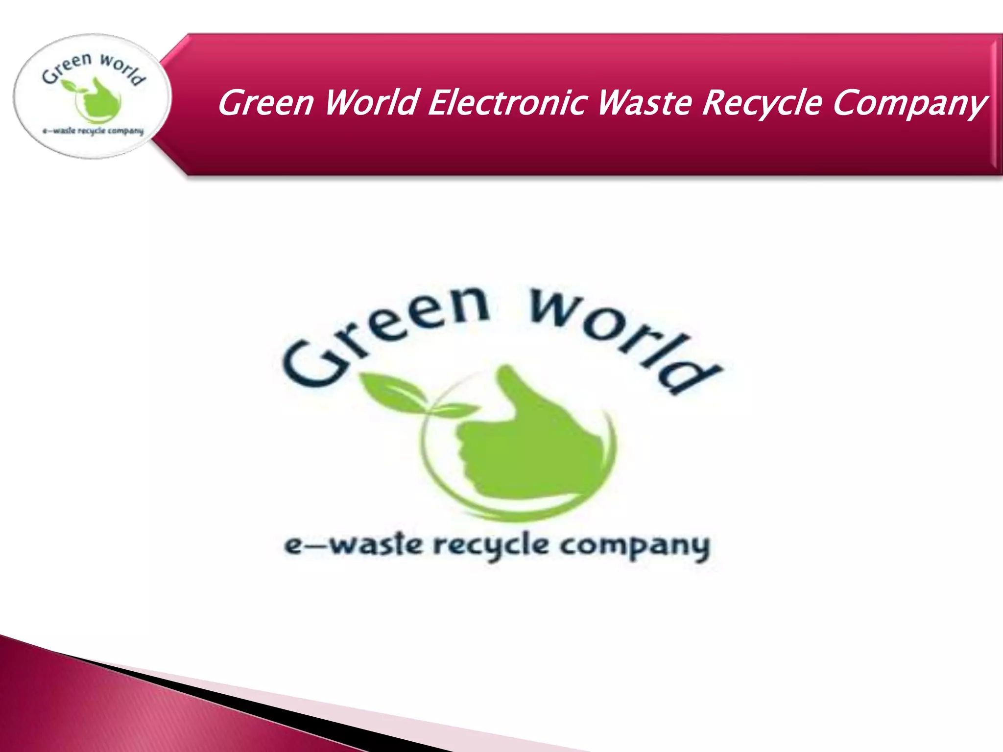 E waste recycle | PPTX
