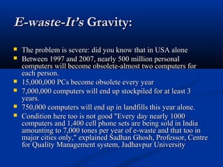 E waste management | PPT