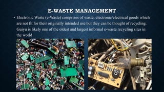 E waste management | PPTX