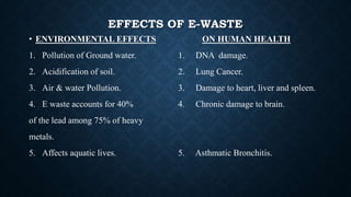 E waste management | PPTX