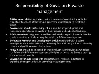 E waste management | PPT