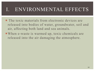 E waste management | PPTX