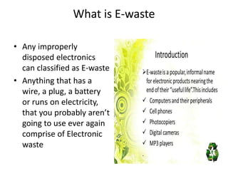 E waste management | PPT