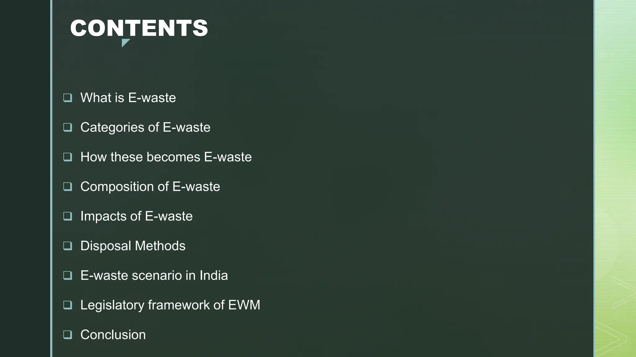 Presentation on E-waste Management or Electronic Waste Management | PPTX